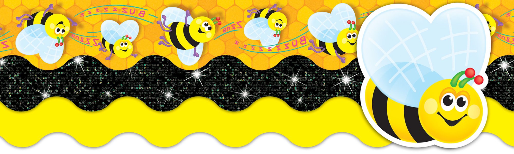 Bee Theme Red & Black Classroom Decorations & Stickers — TREND ...