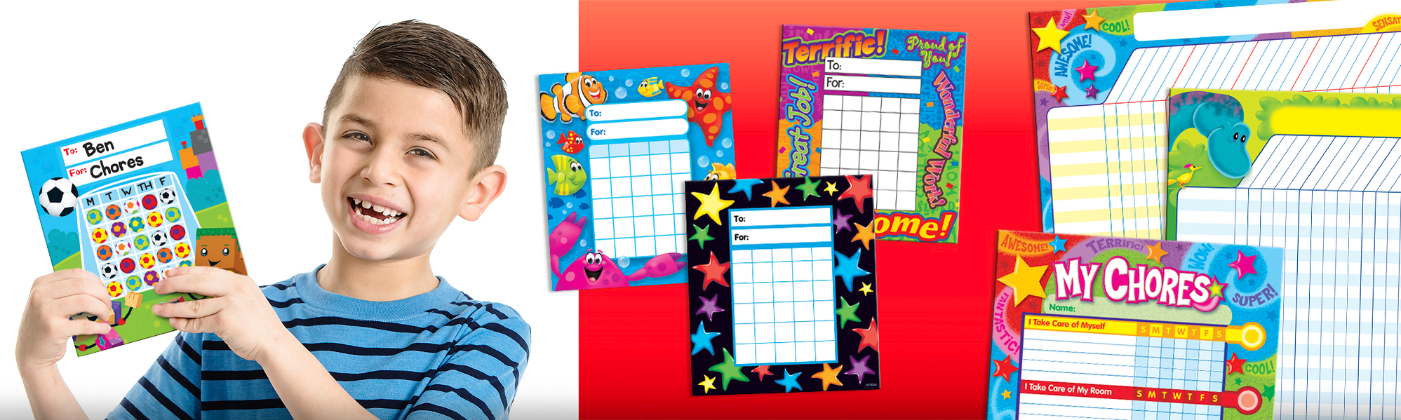 Incentive Charts, Chore Charts, & Pads for Use With Stickers. — TREND ...