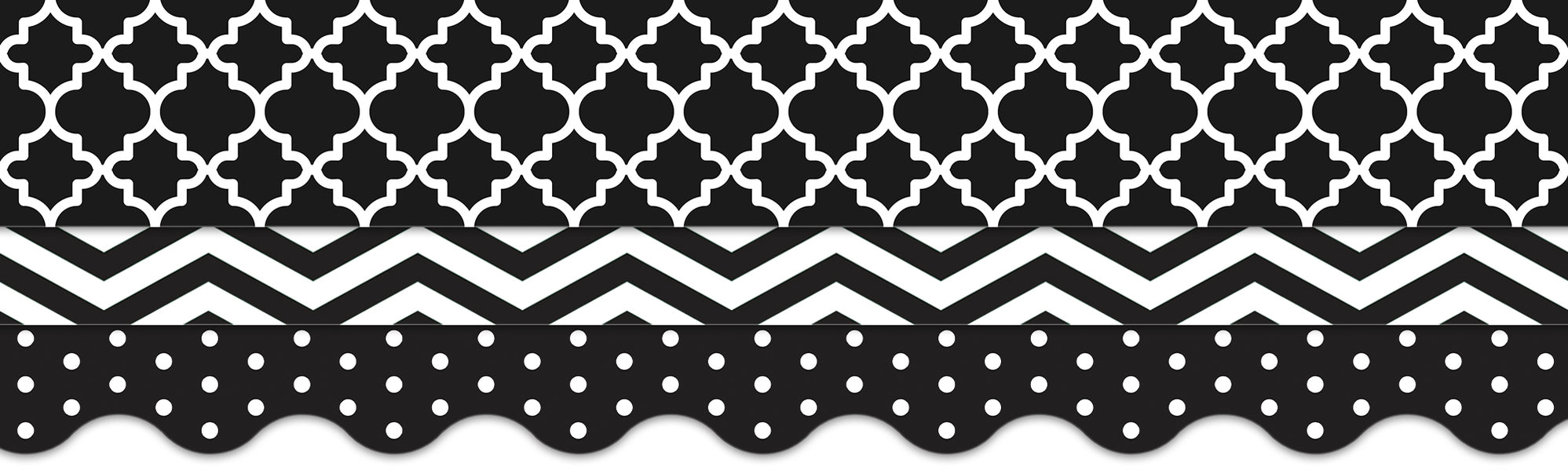 Black & White Classroom Theme Bulletin Board Decorations — TREND ...