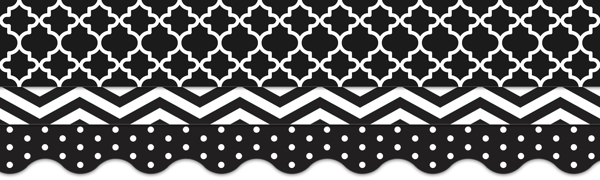 Black & White Classroom Theme Bulletin Board Decorations — TREND ...