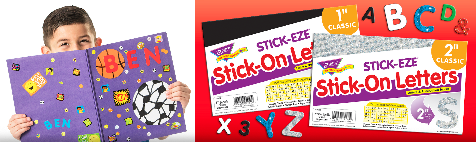 STICK-EZE® Stick-On Letters — TREND enterprises