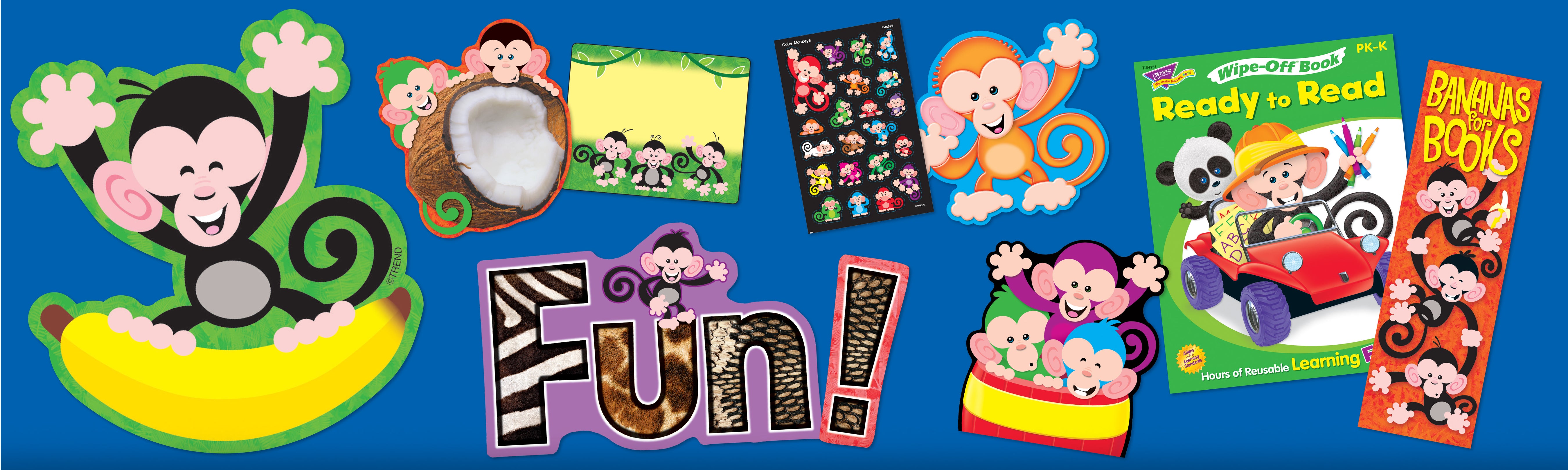 Monkey Mischief® Classroom Decorations | TREND enterprises, Inc.