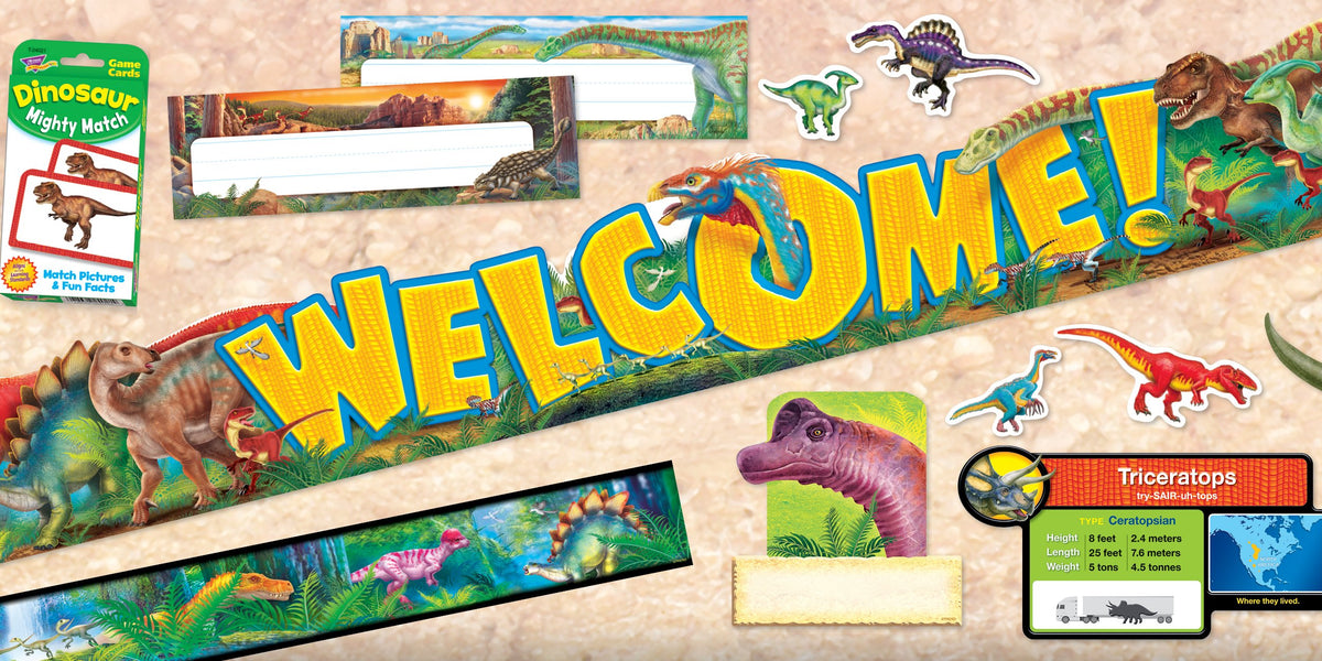 Discovering Dinosaurs® Classroom Bulletin Boards & Decorations — TREND ...