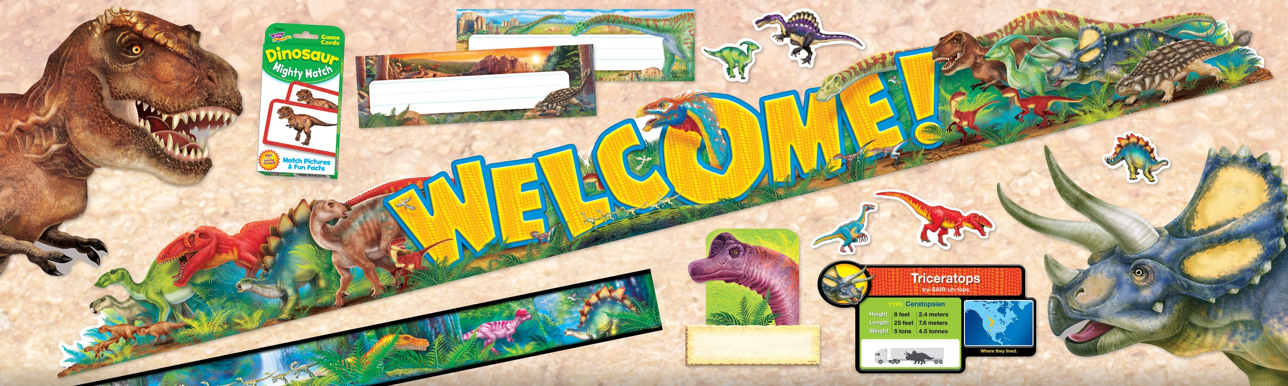 Discovering Dinosaurs® Classroom Bulletin Boards & Decorations — TREND ...