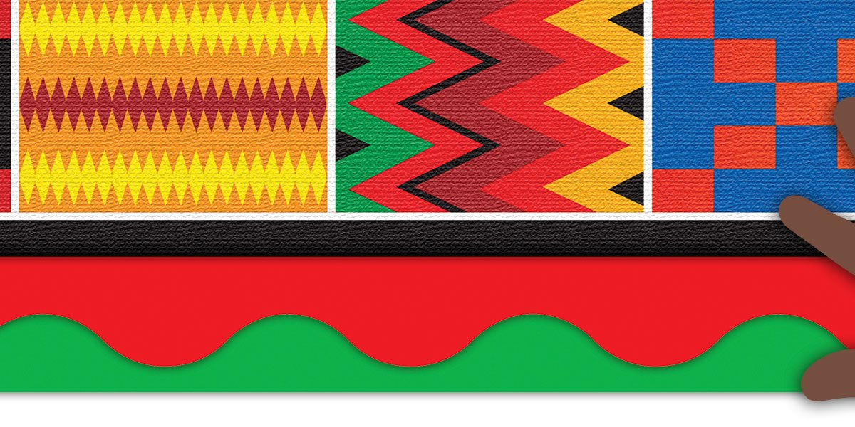Kente Cloth Clipart Border
