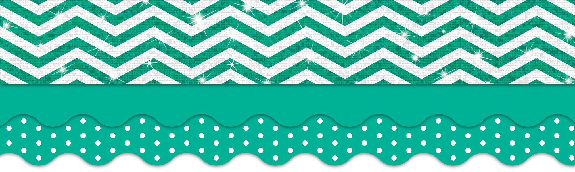 Teal & White Classroom Theme Bulletin Board Decorations — TREND ...