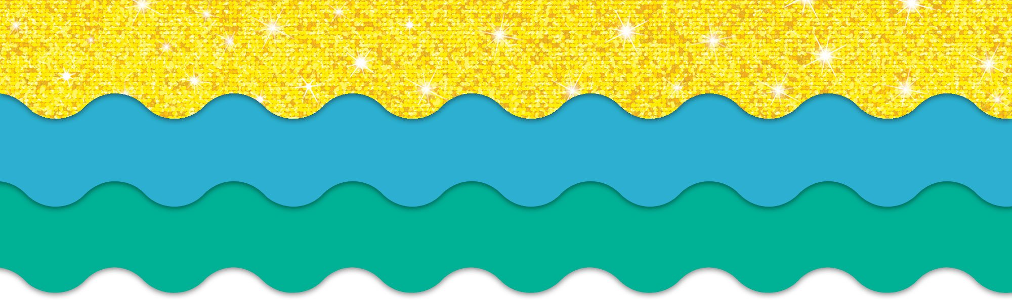 Yellow & Aqua Classroom Theme Decorations for Bulletin Boards — Tagged ...