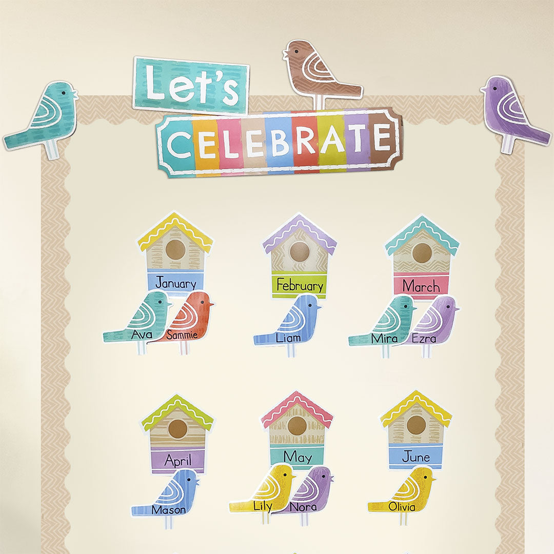 Birthday Birds Bulletin Board Display Idea — TREND enterprises, Inc.