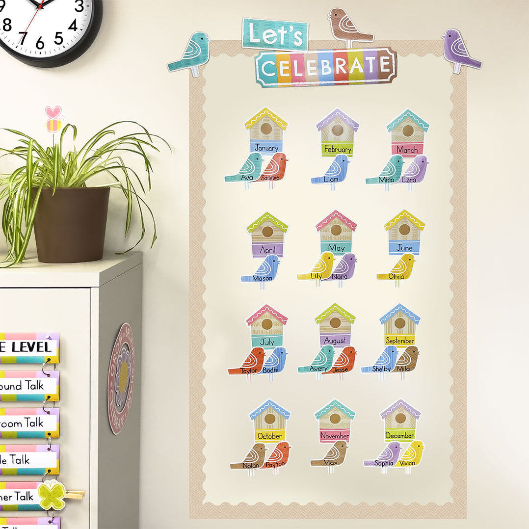 Birthday Birds Bulletin Board Display Idea — TREND enterprises, Inc.
