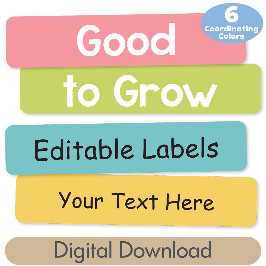 Editable Classroom Labels Good to Grow Beehive P8323-01 — TREND ...