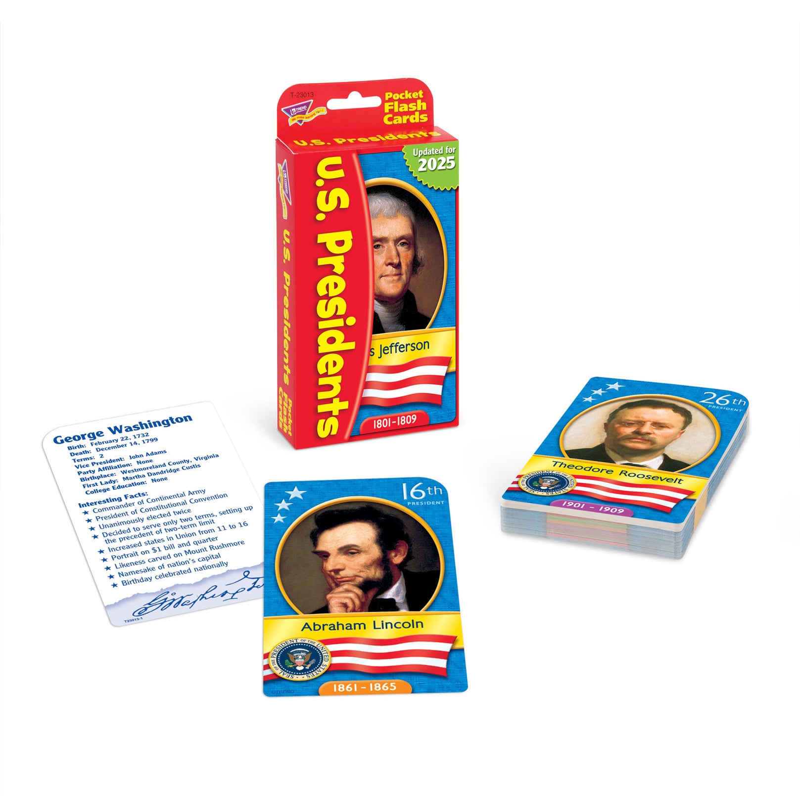 Pocket Flash Cards US Presidents T23013 — TREND enterprises