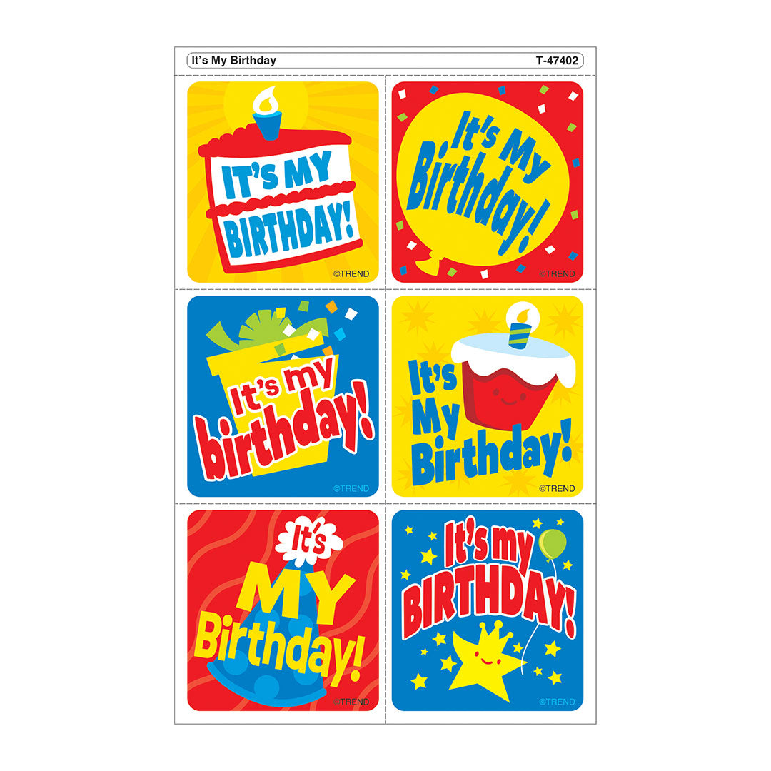 It's My Birthday Tear & Share Stickers™ T47402 — TREND enterprises, Inc.