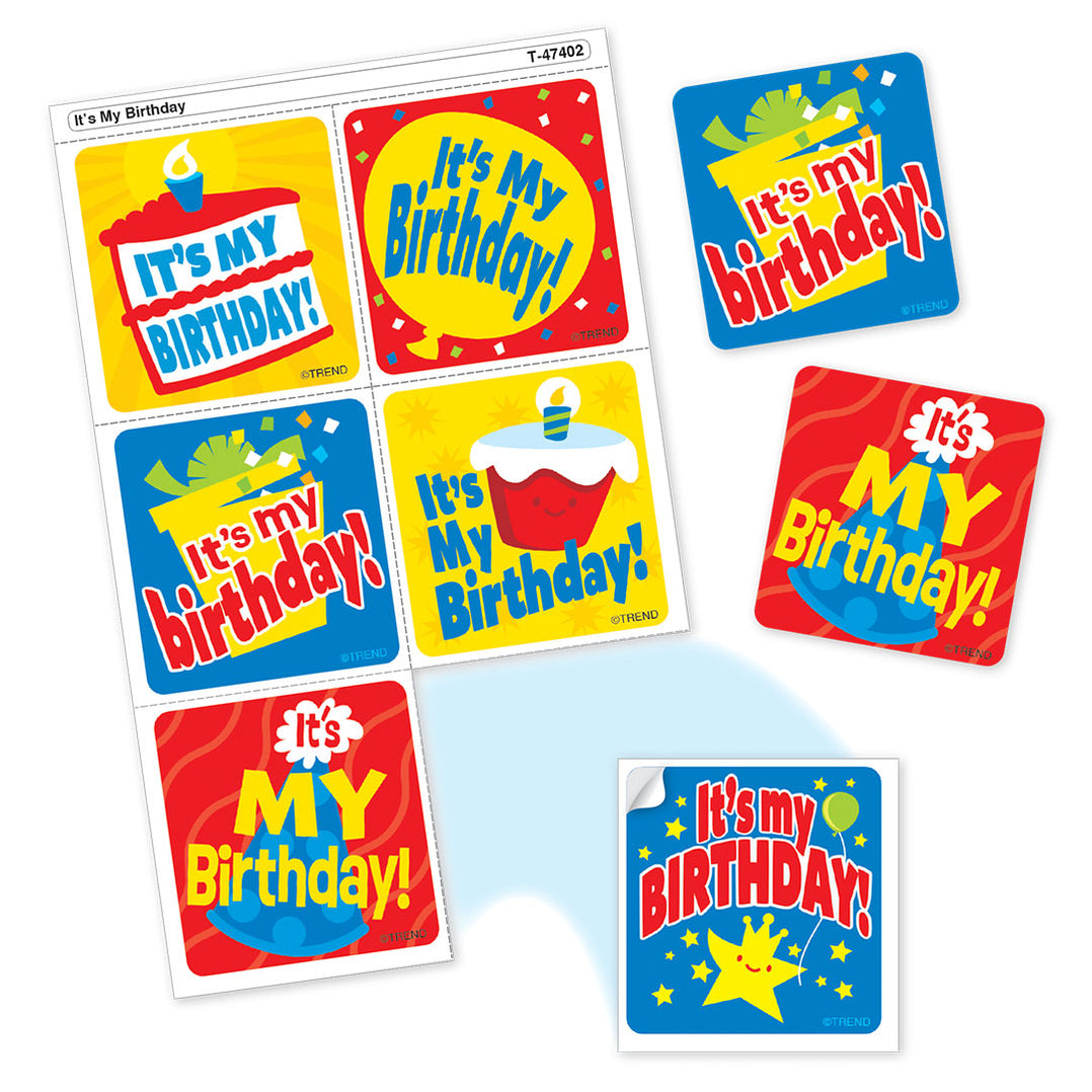 It's My Birthday Tear & Share Stickers™ T47402 — TREND enterprises, Inc.