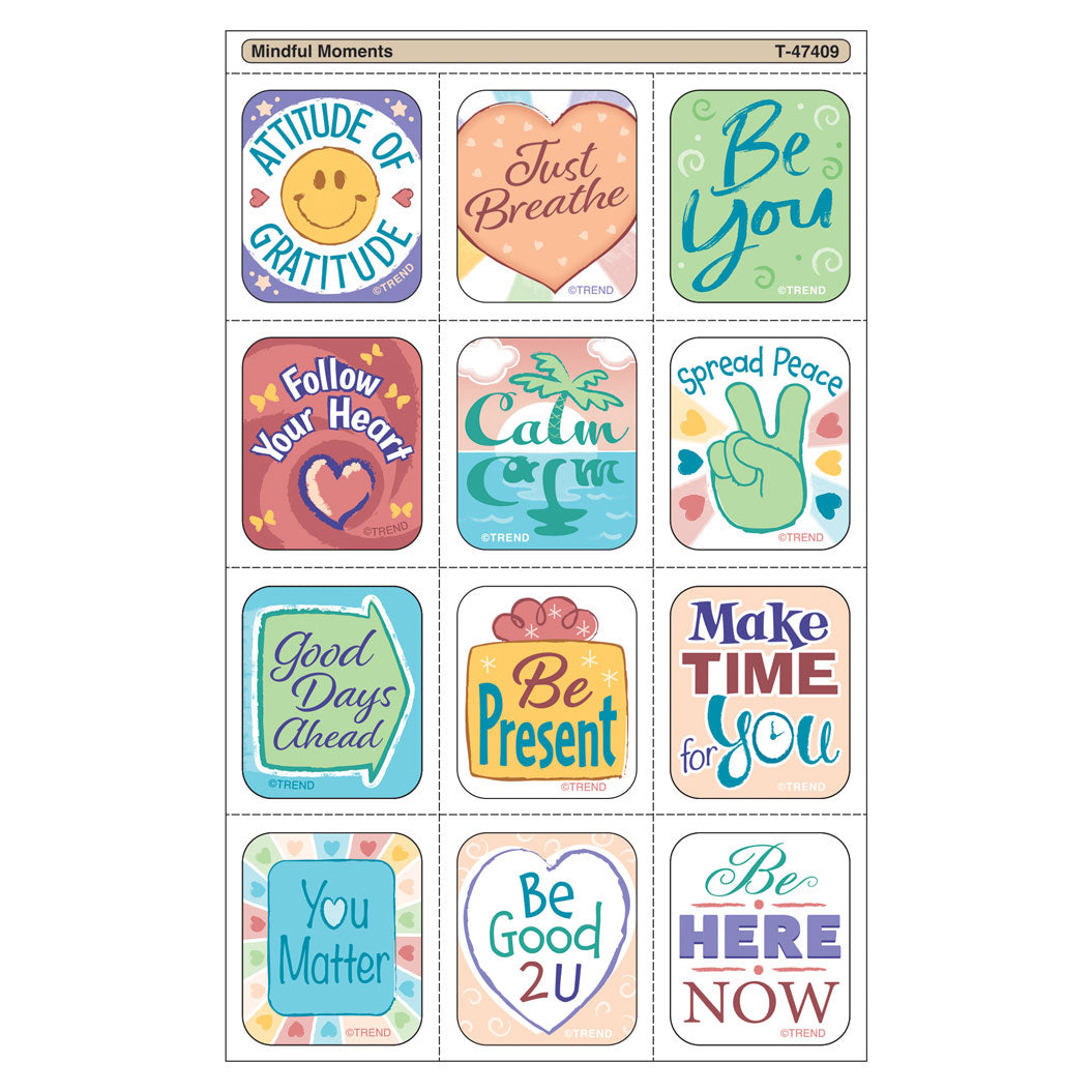 Mindful Moments Tear & Share Stickers™ T47409 — TREND enterprises, Inc.