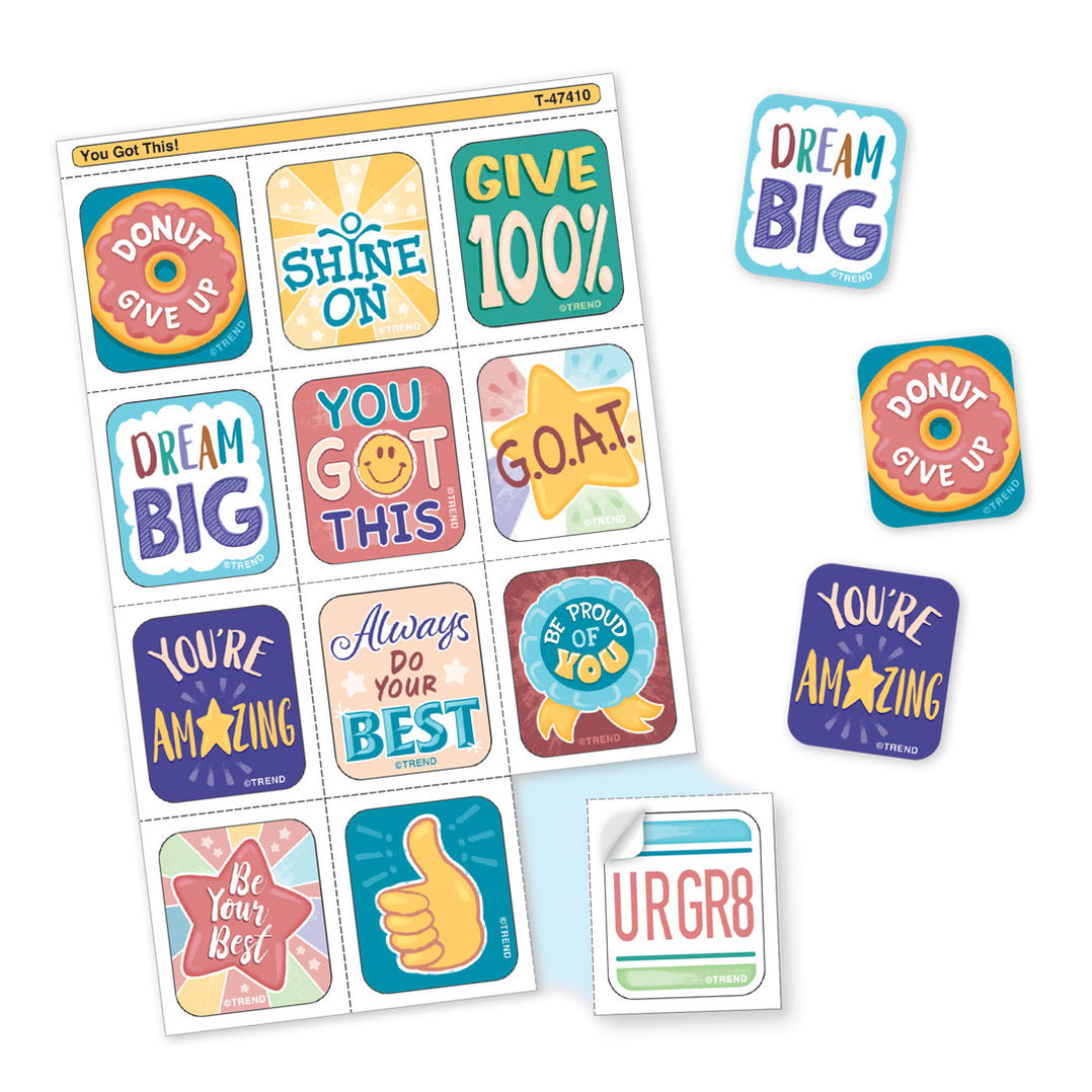 You Got This! Tear & Share Stickers™ T47410 — TREND enterprises, Inc.