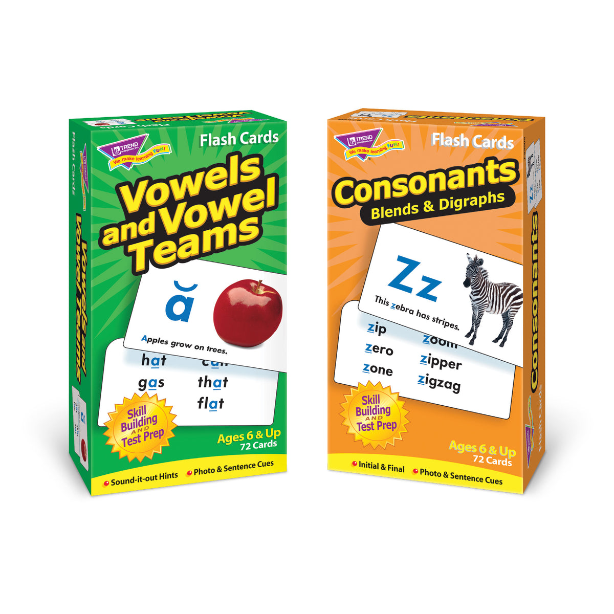 Vowels and Consonants Skill Drill Flash Cards Assortment — TREND ...