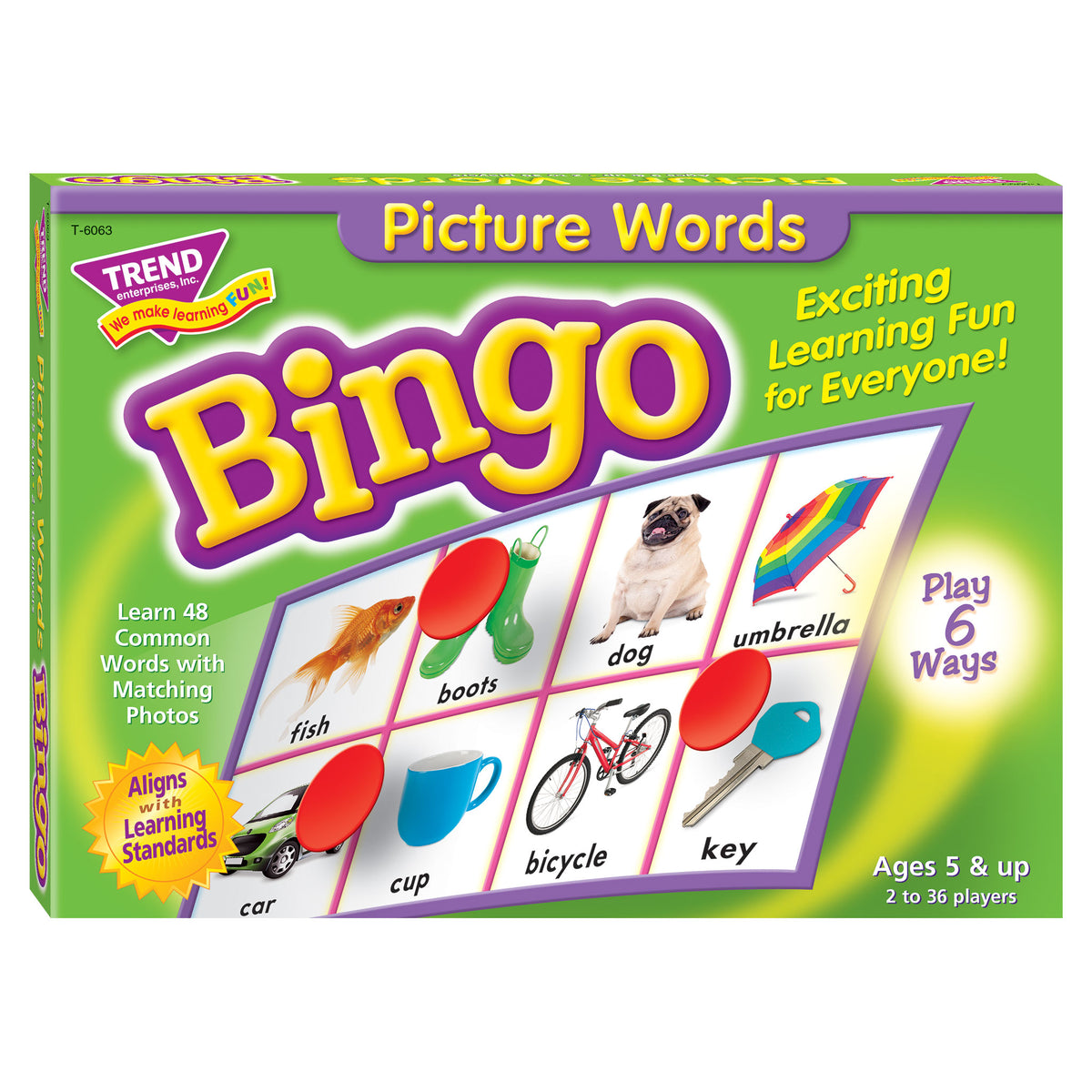 Bingo Game Picture Words T6063 — TREND enterprises, Inc.
