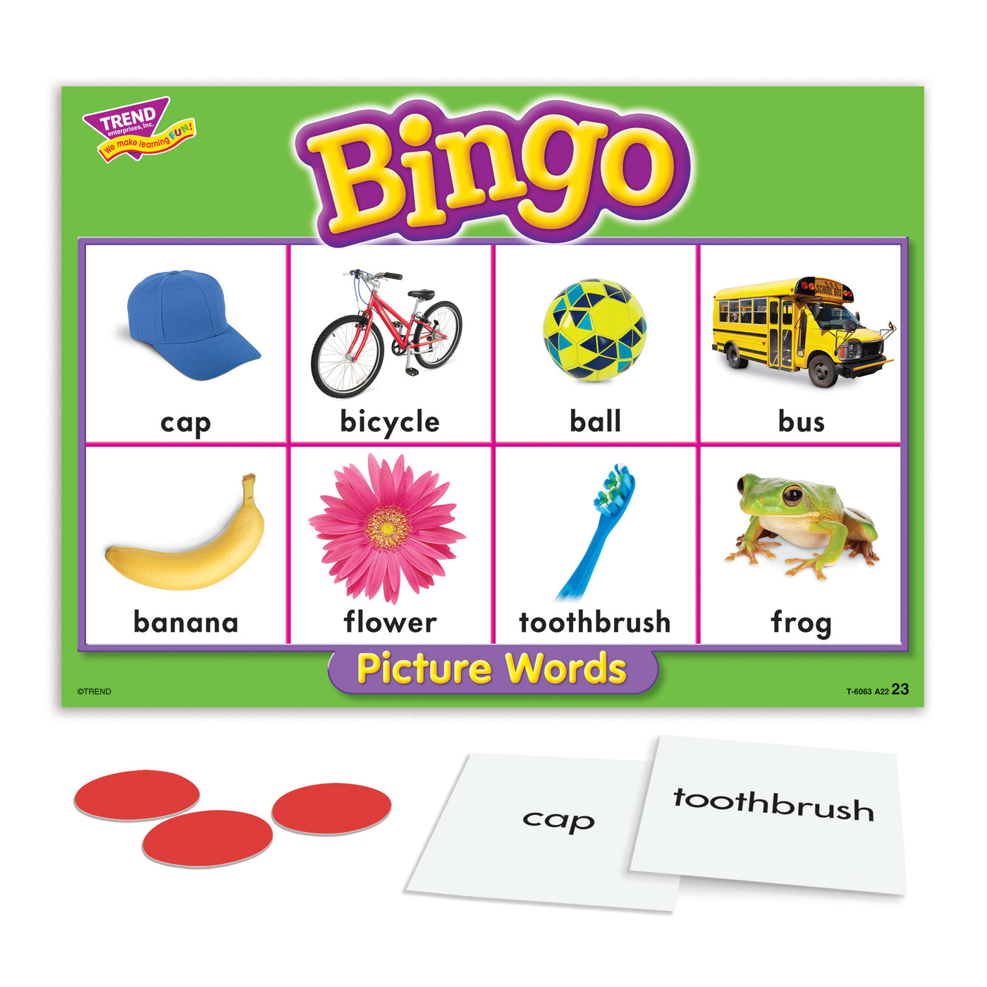 Bingo Game Picture Words T6063 — TREND enterprises, Inc.