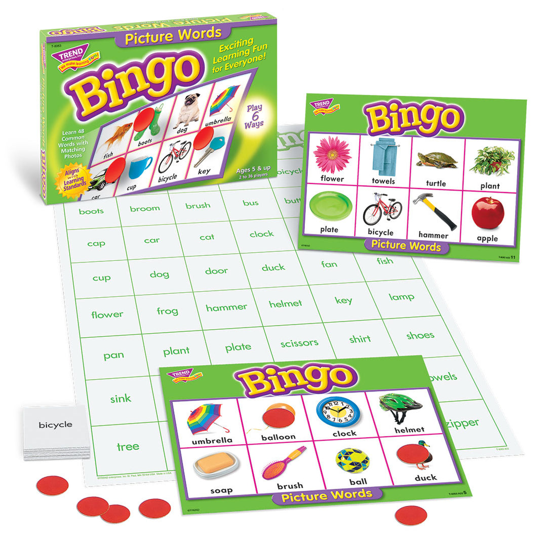 Bingo Game Picture Words T6063 — TREND enterprises, Inc.