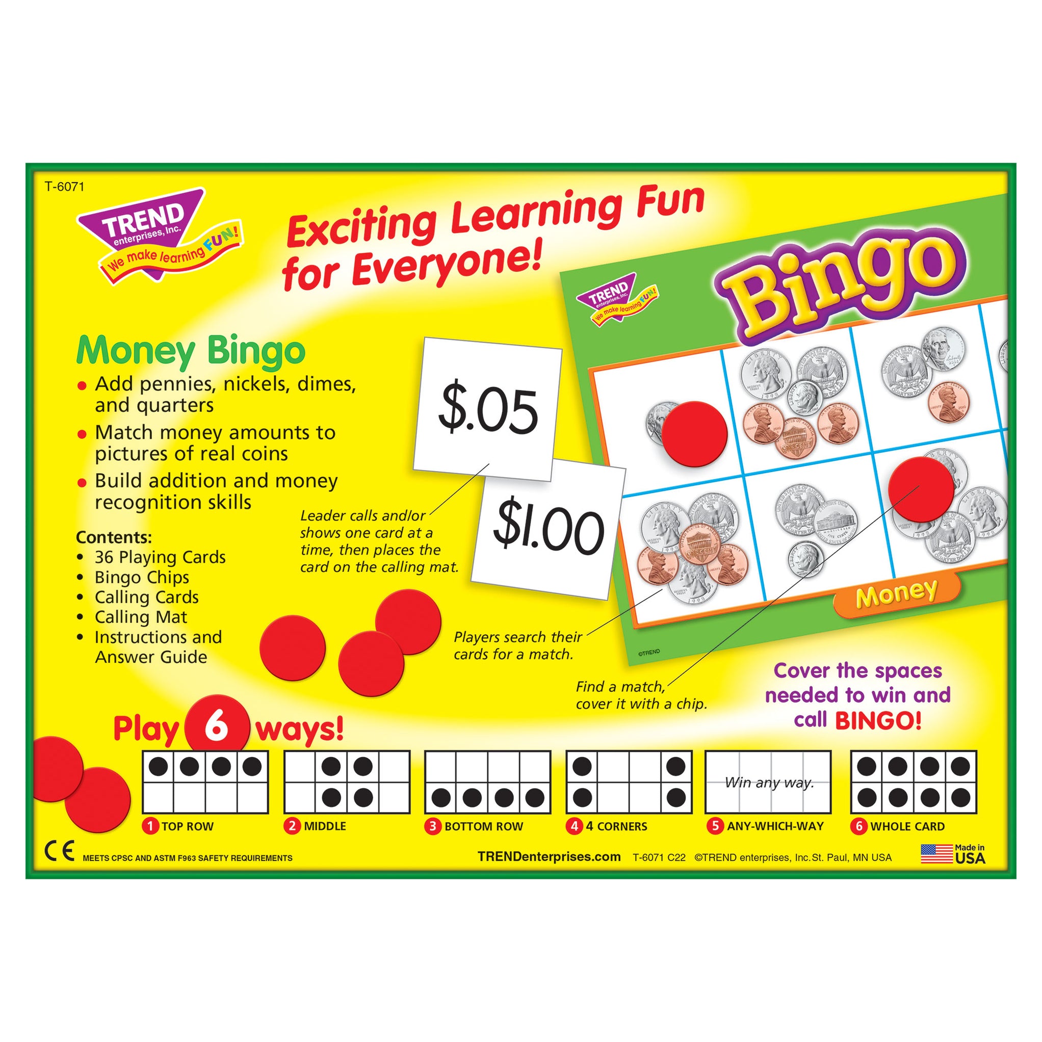 Bingo Game Money T6071 — TREND enterprises