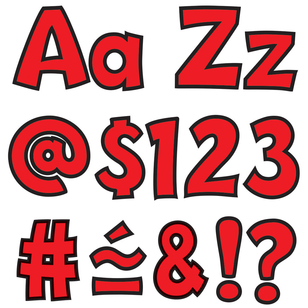 Ready Letters® Red 4-Inch Playful Upper- Lowercase Combo Pack T79742 ...