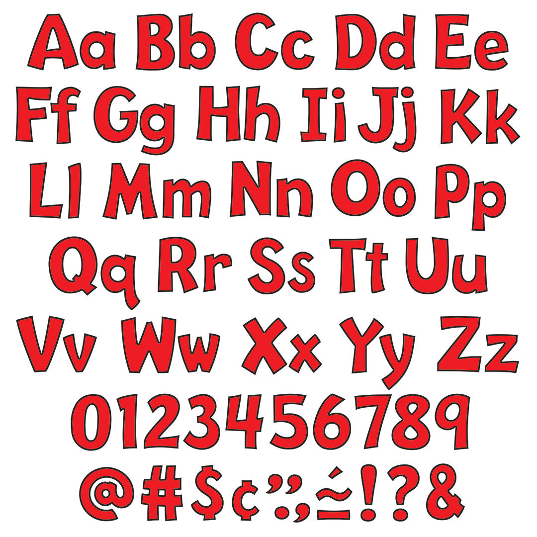 Ready Letters® Red 4-Inch Playful Upper- Lowercase Combo Pack T79742 ...