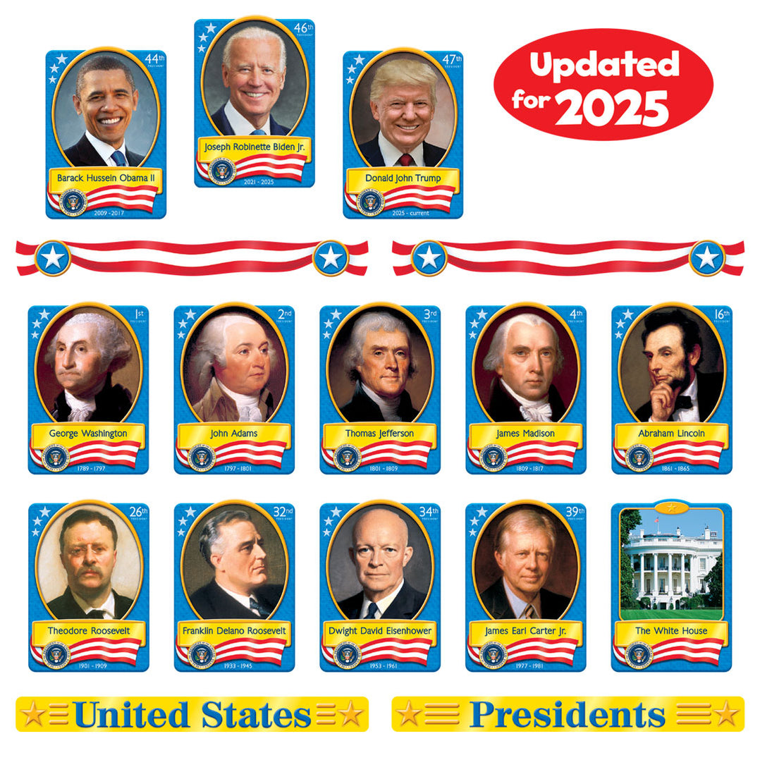 Bulletin Board Set US Presidents T8065 — TREND enterprises