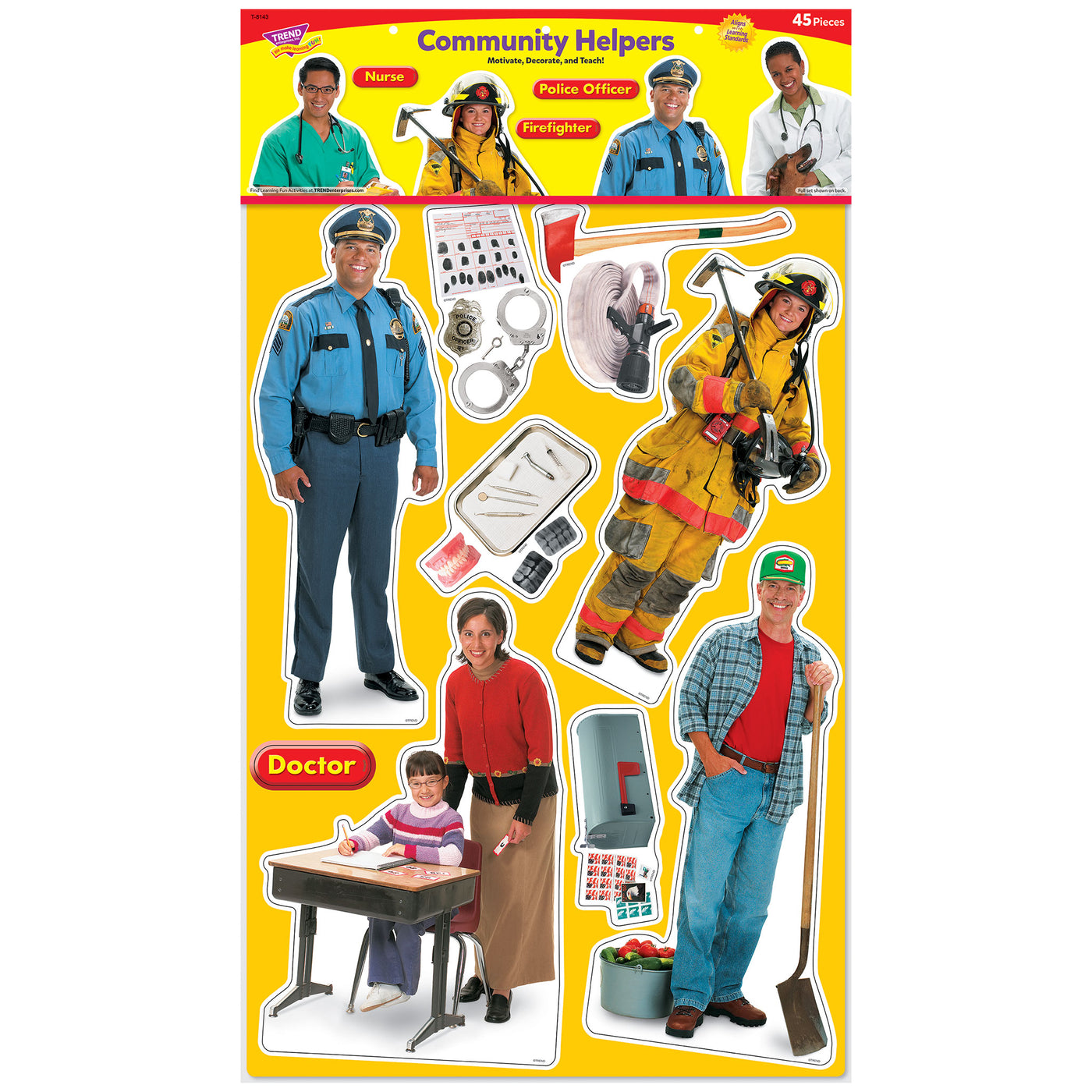 Bulletin Board Set Community Helpers T8143 — TREND enterprises, Inc.
