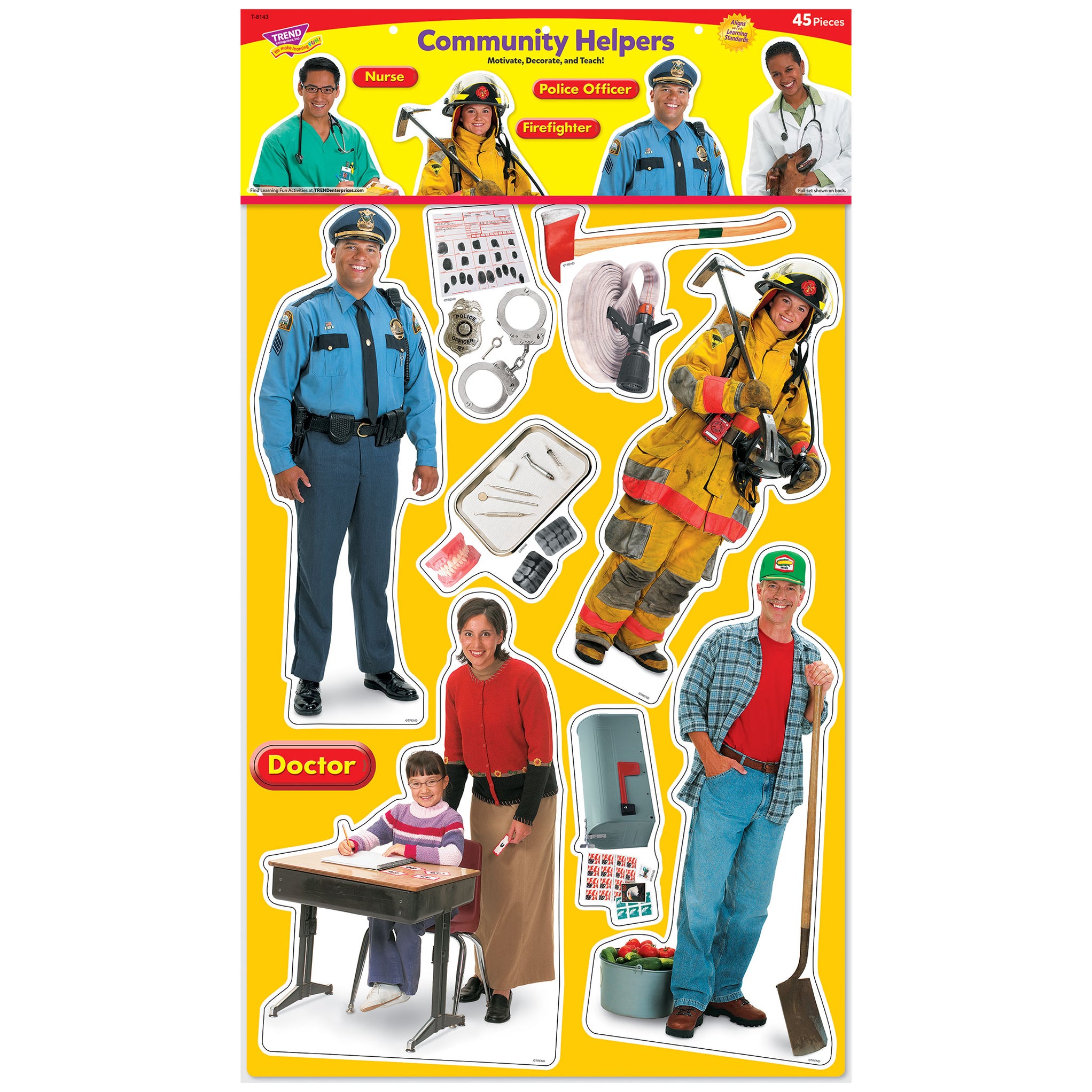 Bulletin Board Set Community Helpers T8143 — TREND enterprises, Inc.