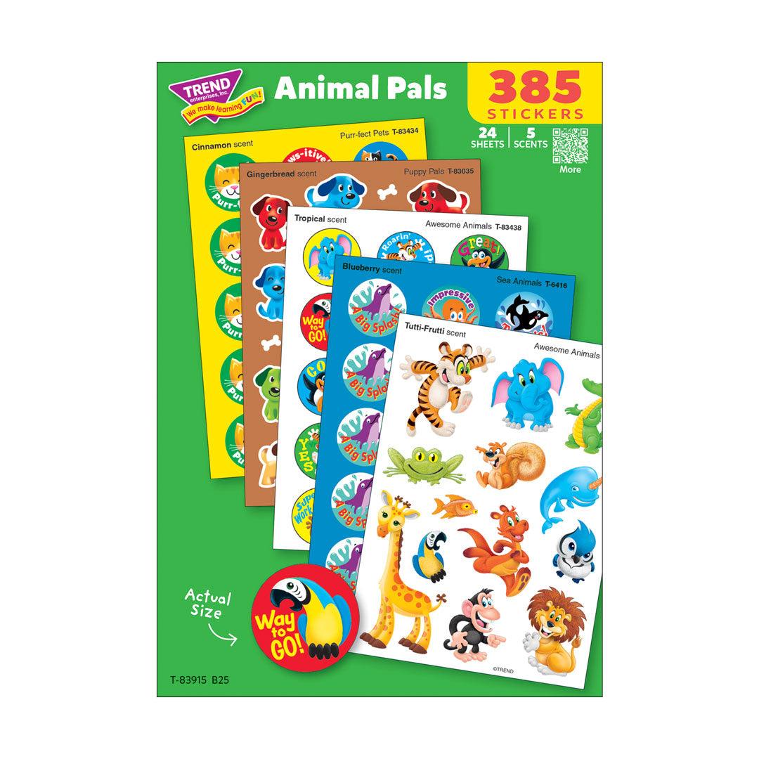 Scratch 'n Sniff Stinky Stickers® Variety Pack Animal Pals T83915 ...