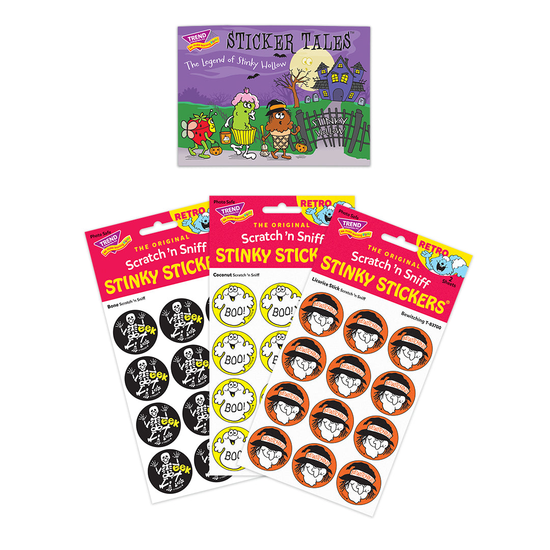 Retro Scratch 'n Sniff Stinky Stickers Halloween Set T90671 — TREND ...