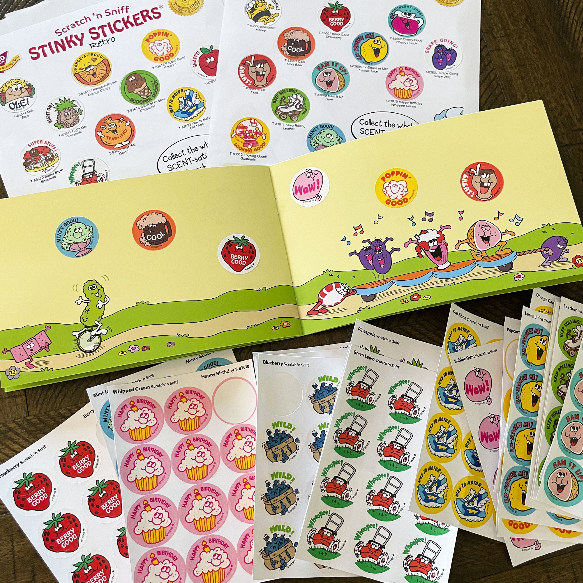 Retro Scratch 'n Sniff Stinky Stickers Inaugural Collector Set T90942 ...