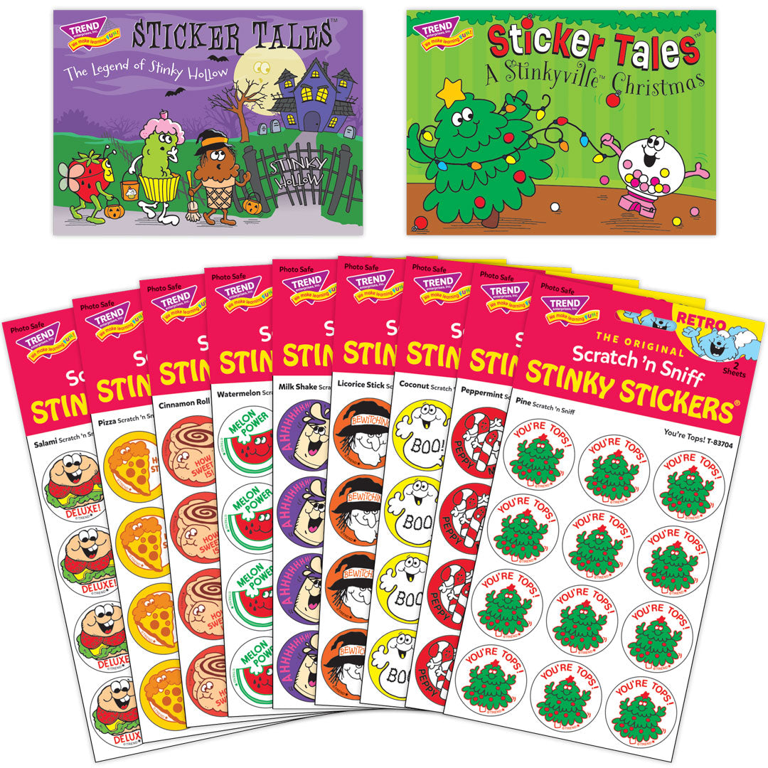 Retro Scratch 'n Sniff Stinky Stickers Summer 2023 Collector Set T90949 ...
