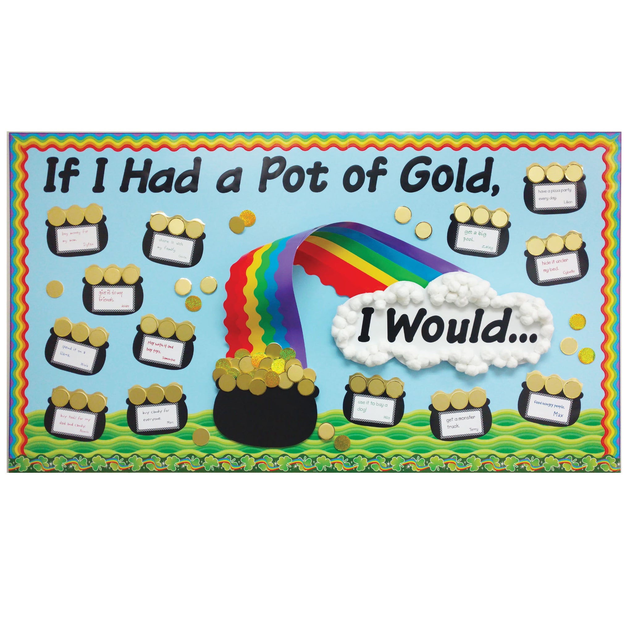 Pot of Gold & Rainbow Bulletin Board DIY — TREND enterprises, Inc.