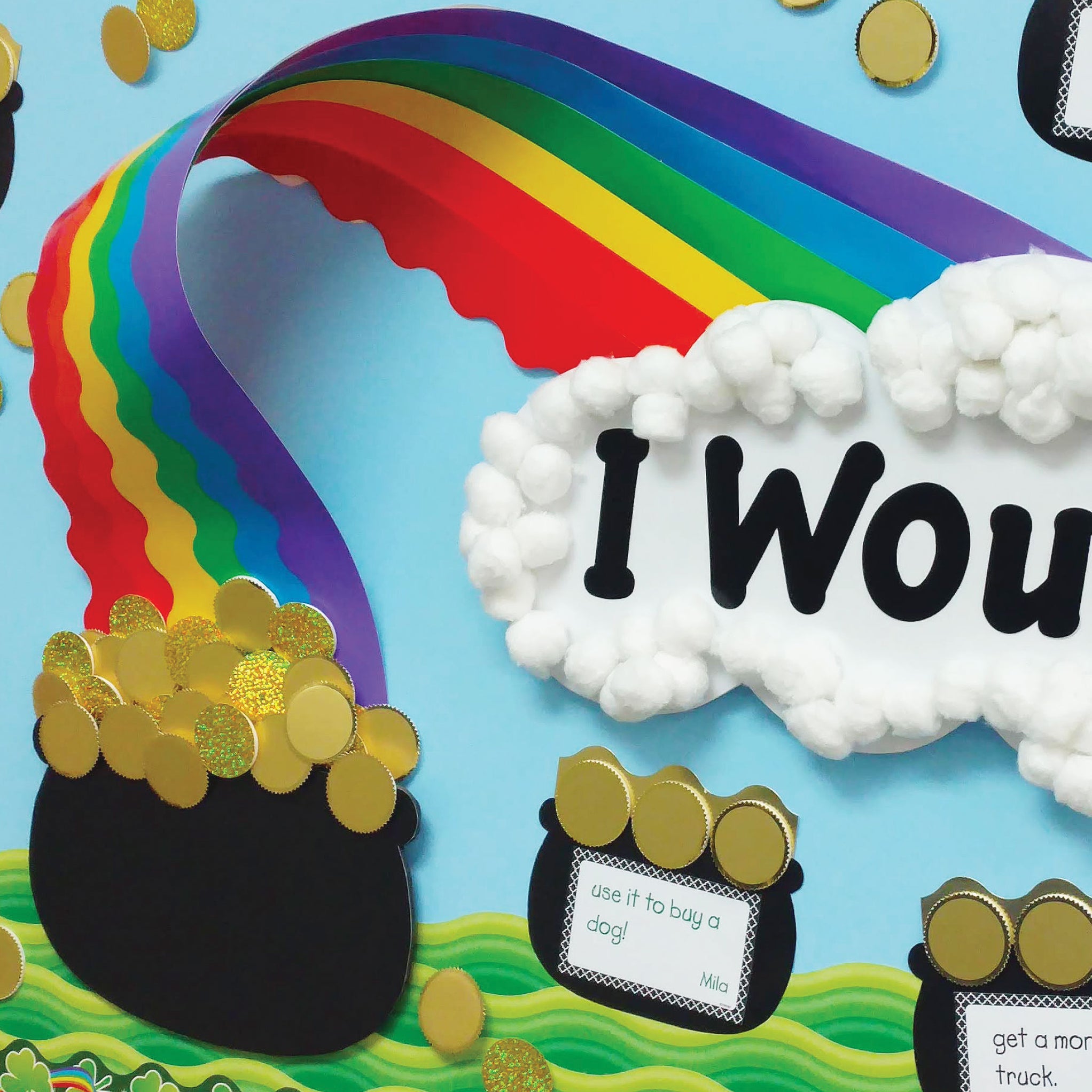 Pot of Gold & Rainbow Bulletin Board DIY — TREND enterprises, Inc.