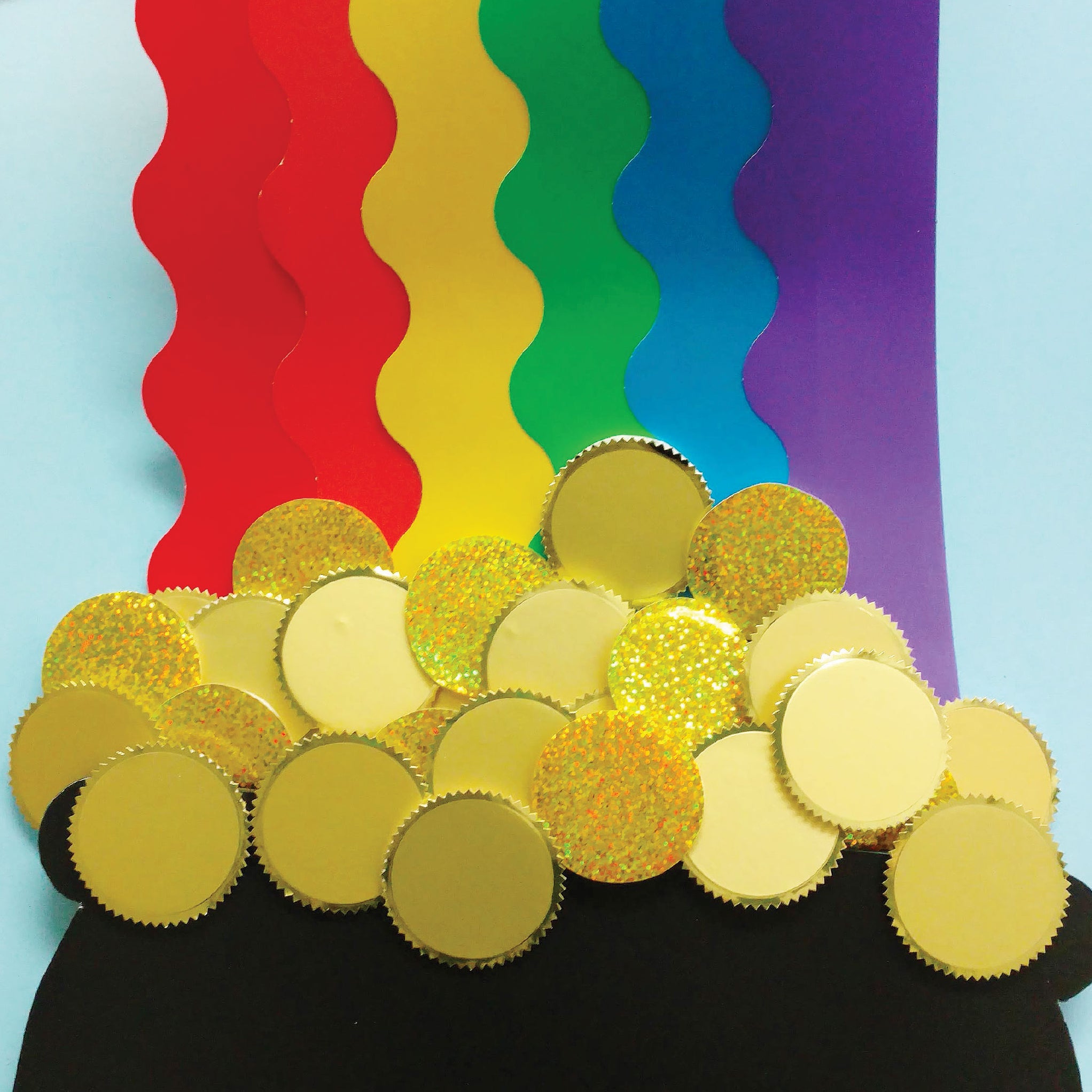 Pot of Gold & Rainbow Bulletin Board DIY — TREND enterprises, Inc.
