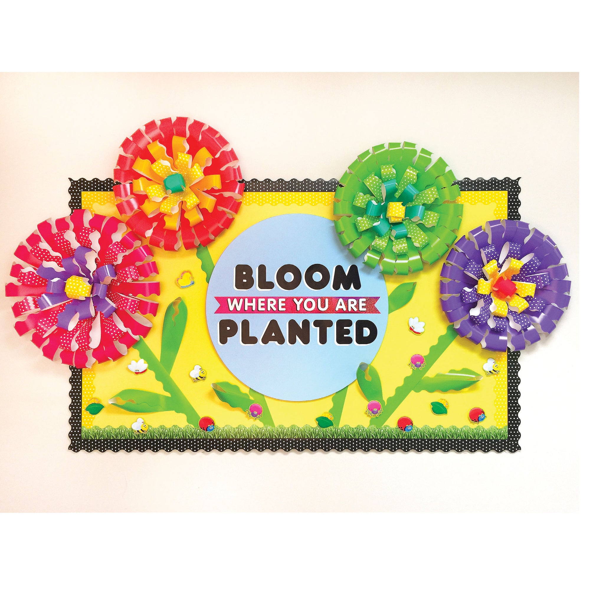 Bloom BIG Spring Flower Bulletin Board DIY — TREND enterprises
