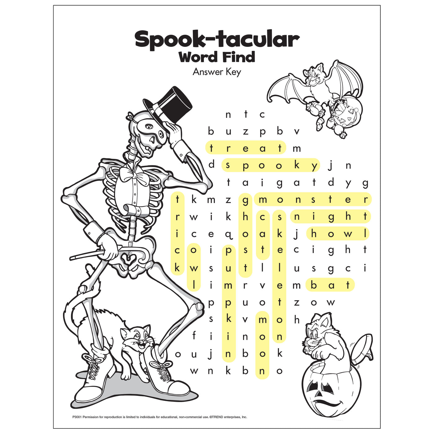 Spook-tacular Halloween Word Find Free Printable — TREND enterprises, Inc.