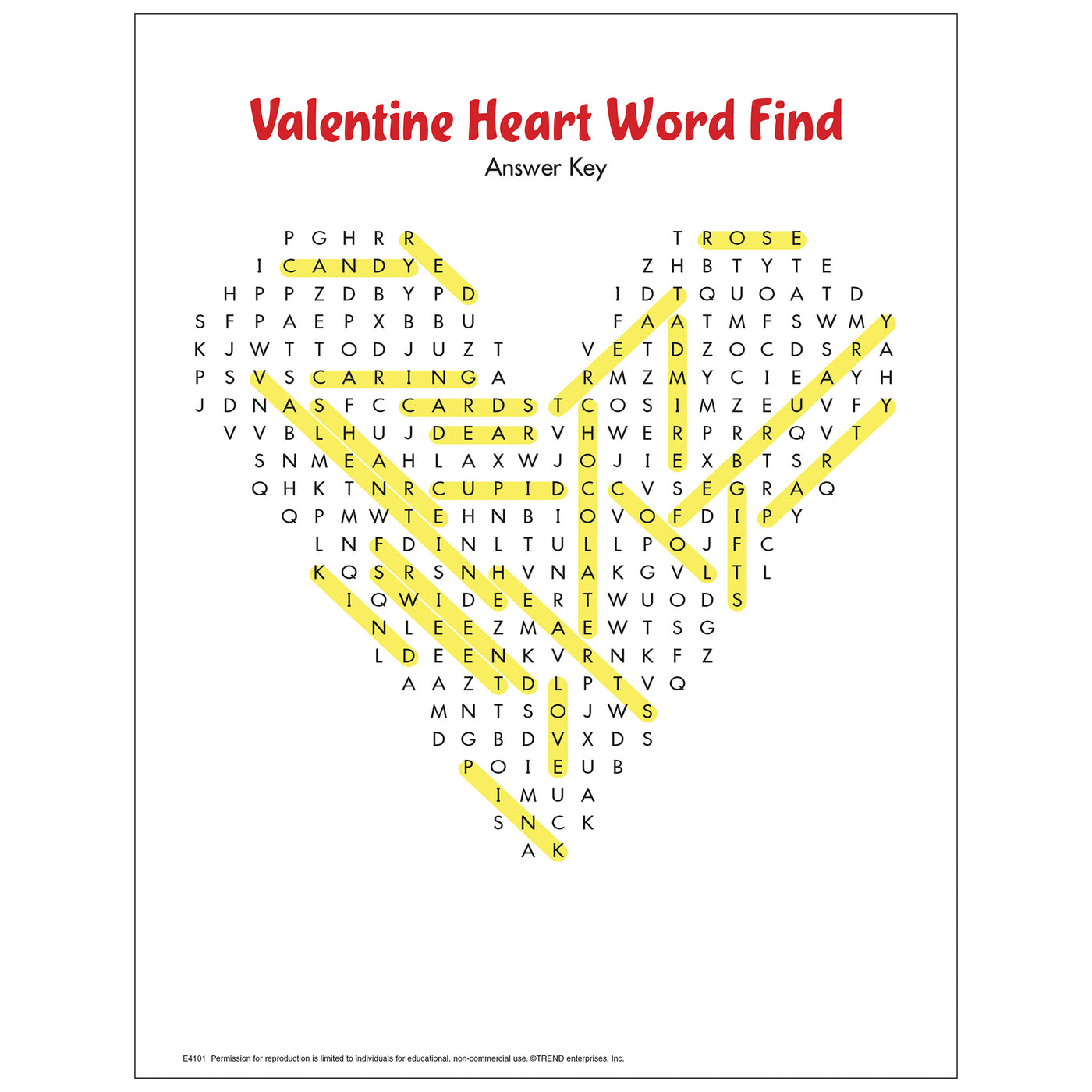 Free Printable Valentine Heart Word Find — TREND enterprises, Inc.