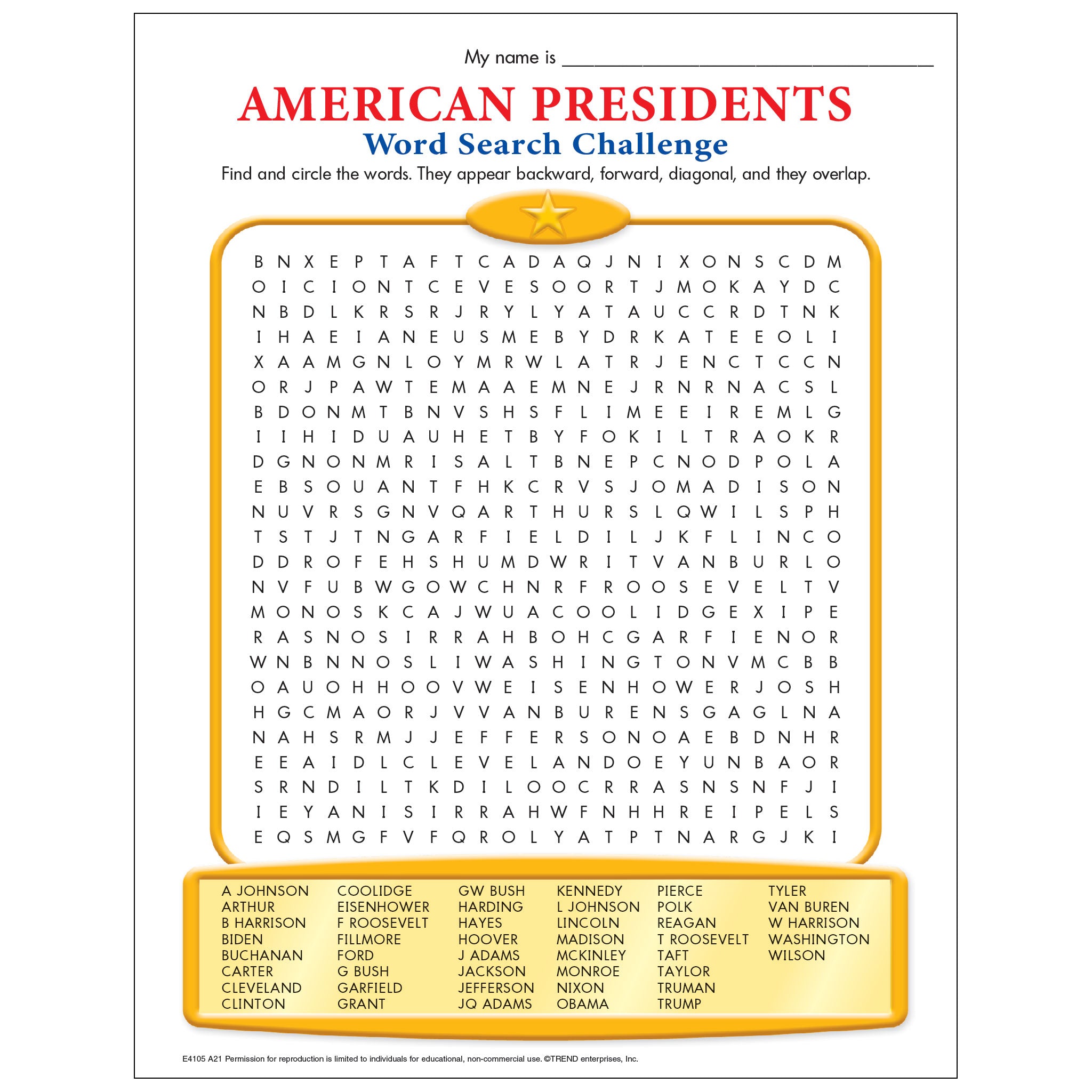 Presidents' Day Bulletin Board Decorations — TREND enterprises, Inc.