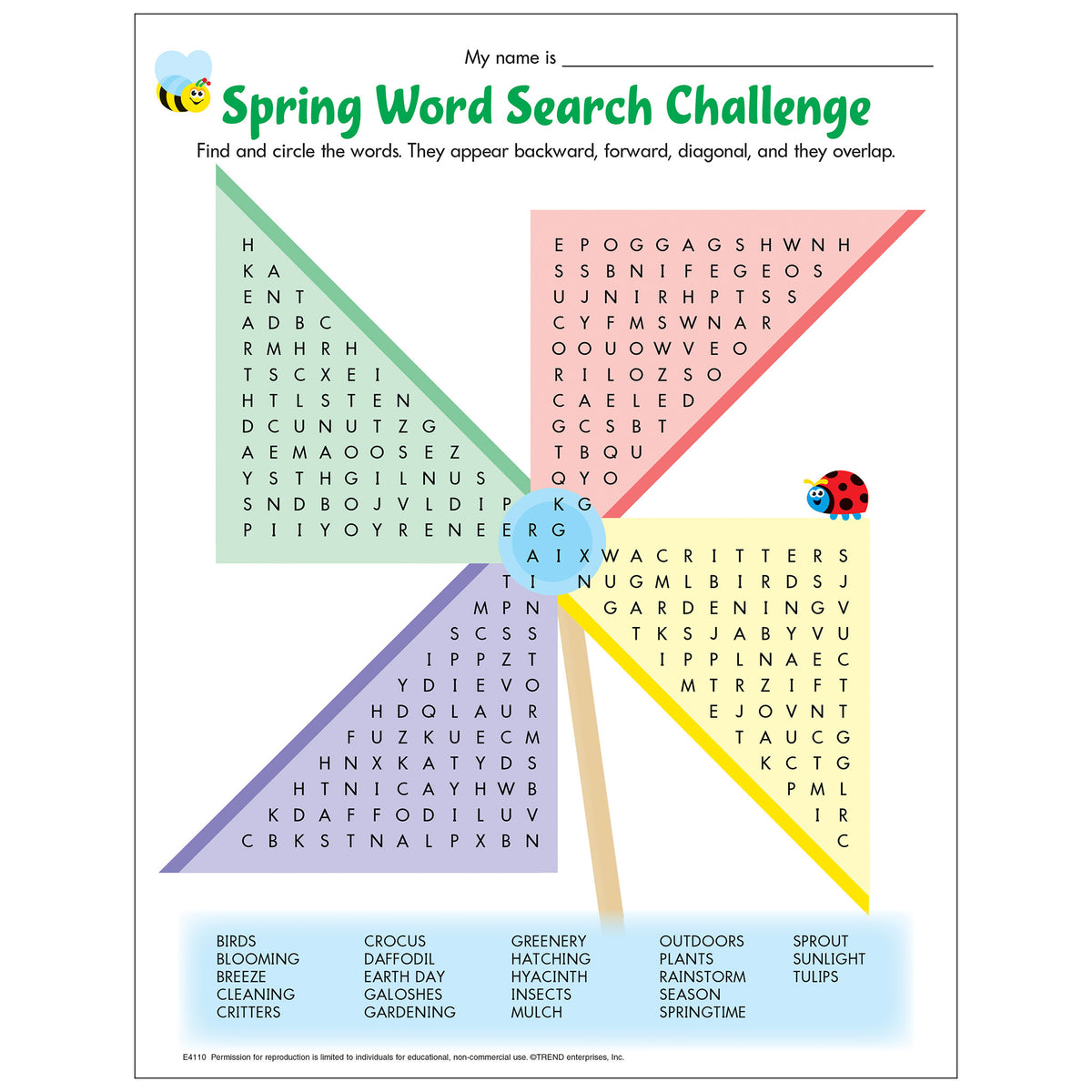 Free Printable Spring Word Search Challenge — TREND enterprises, Inc.