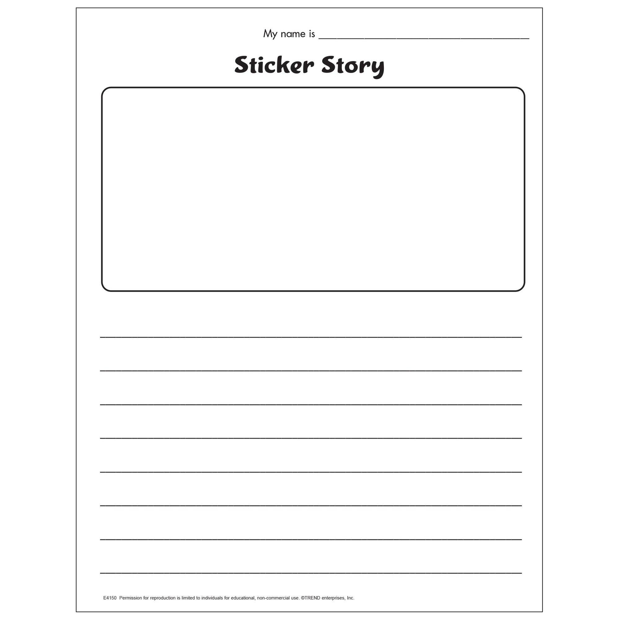 Sticker Story Creative Writing Activity Free Printable | TREND — TREND ...