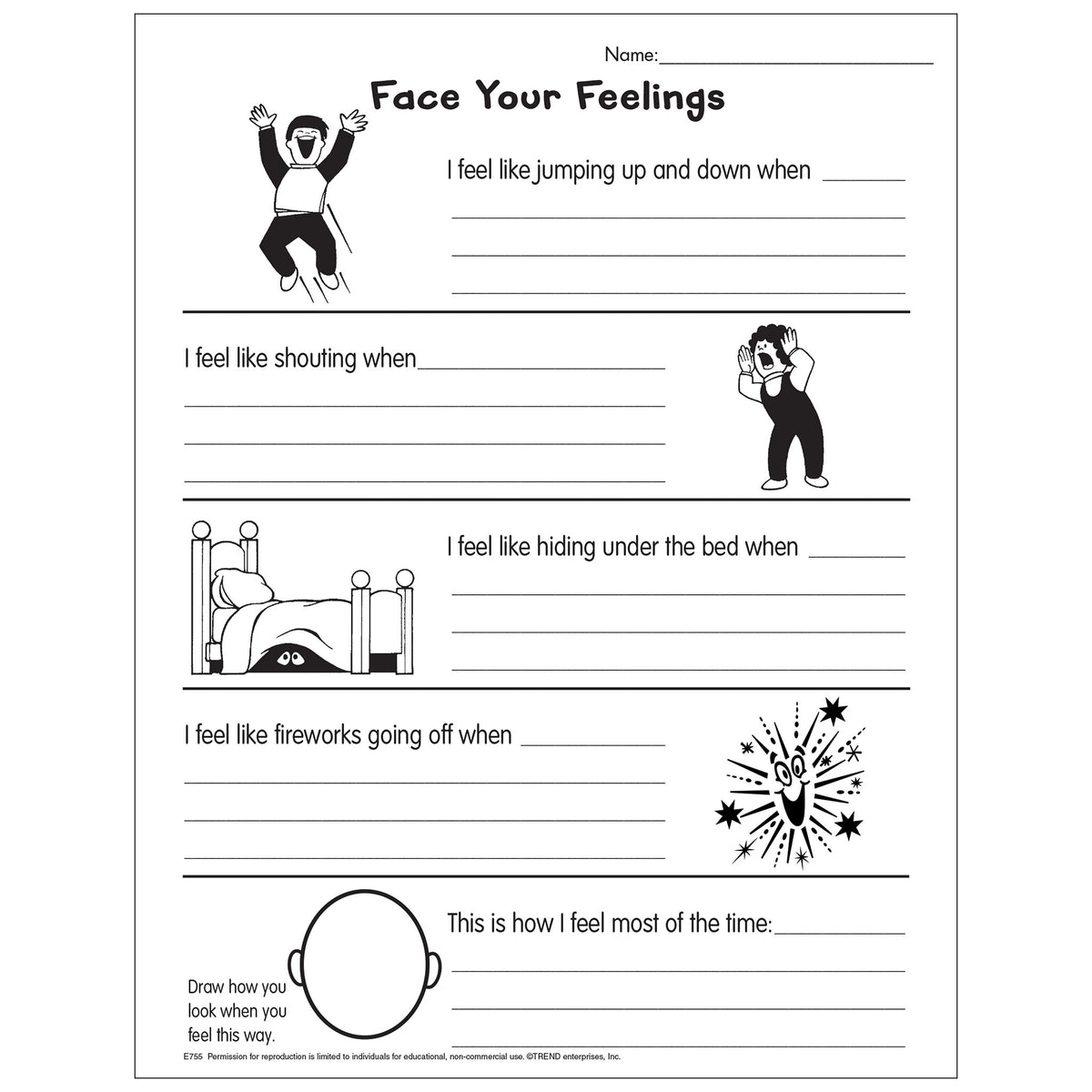 Exploring Our Emotions Free Printable — TREND enterprises, Inc.