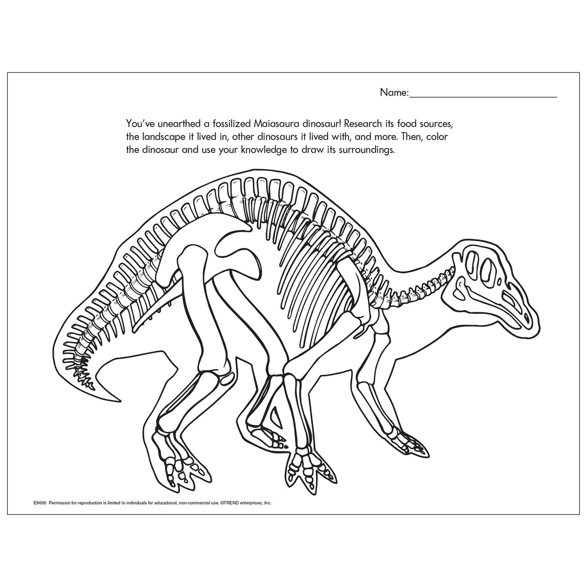 Dinosaurs Free Printable E8005 — TREND enterprises, Inc.