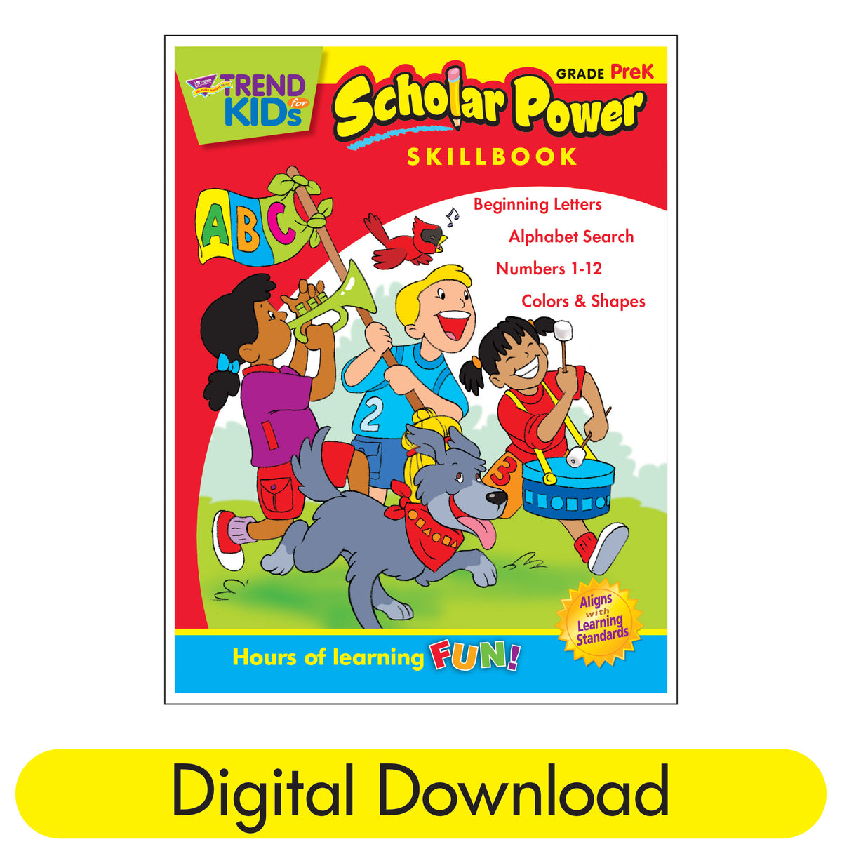 Printable Workbook PreK Language Arts and Math Scholar Power P16101 ...
