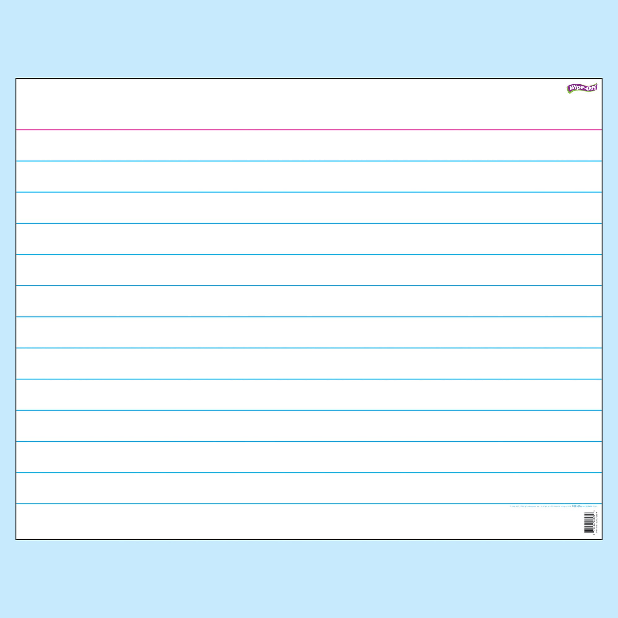 Wipe-Off® Chart Index Card (white) T1096 — TREND enterprises, Inc.