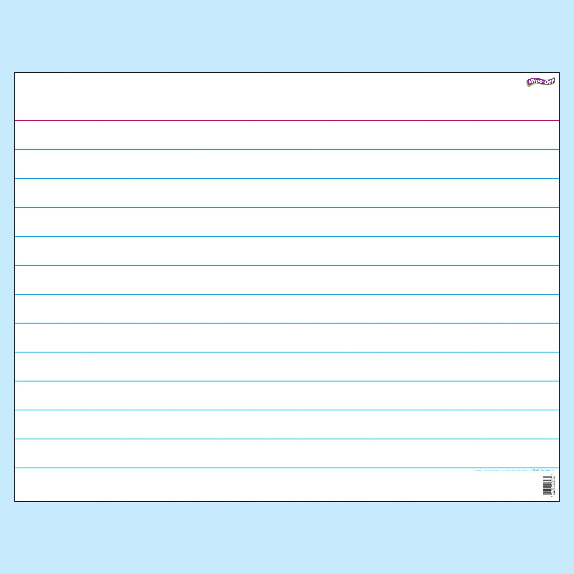 Wipe-Off® Chart Index Card (white) T1096 — TREND enterprises, Inc.