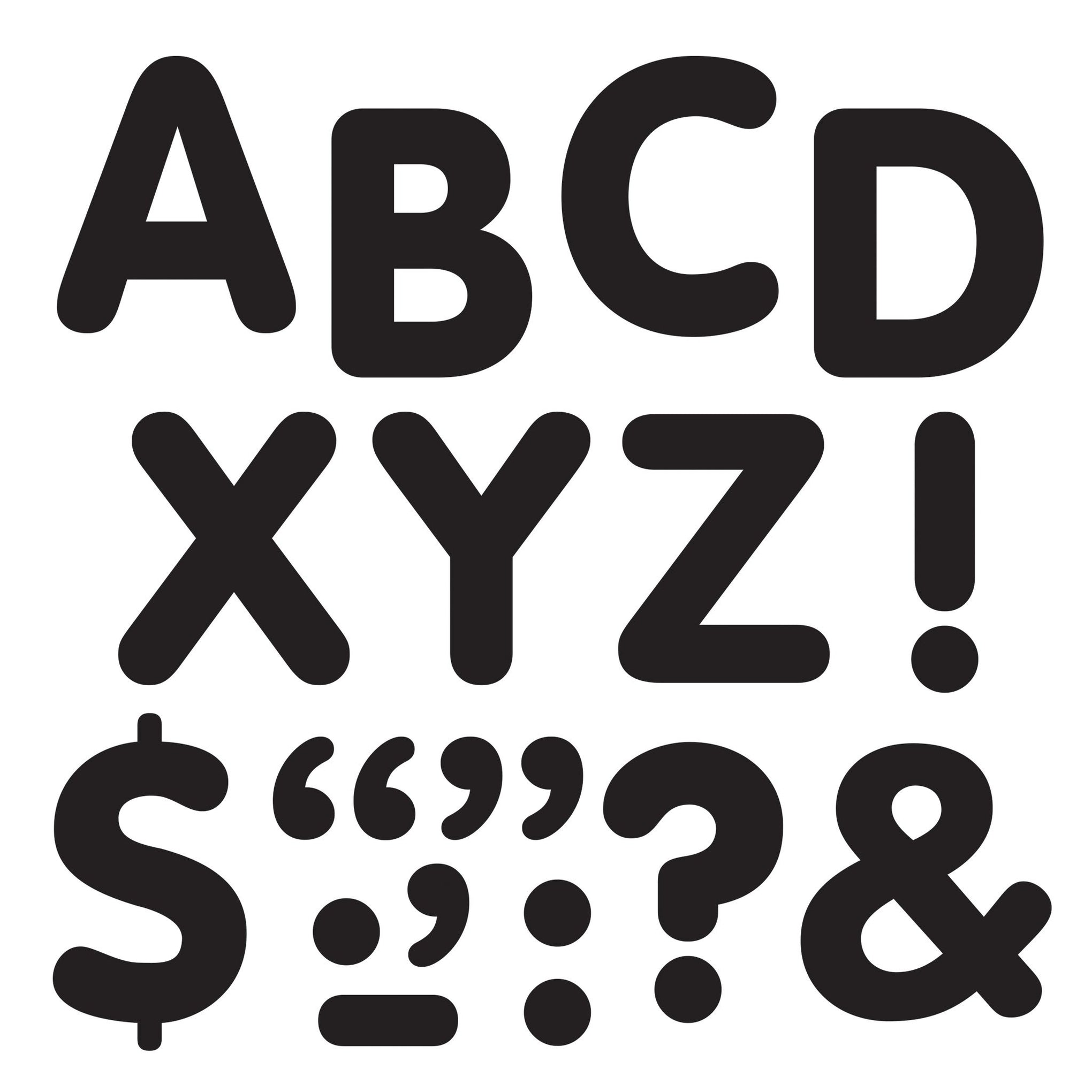 STICK EZE Stick On Letters Black 2 Inch Letters And Marks T1791 stick-eze-stick-on-letters-black-2-inch-letters-and-marks-t1791