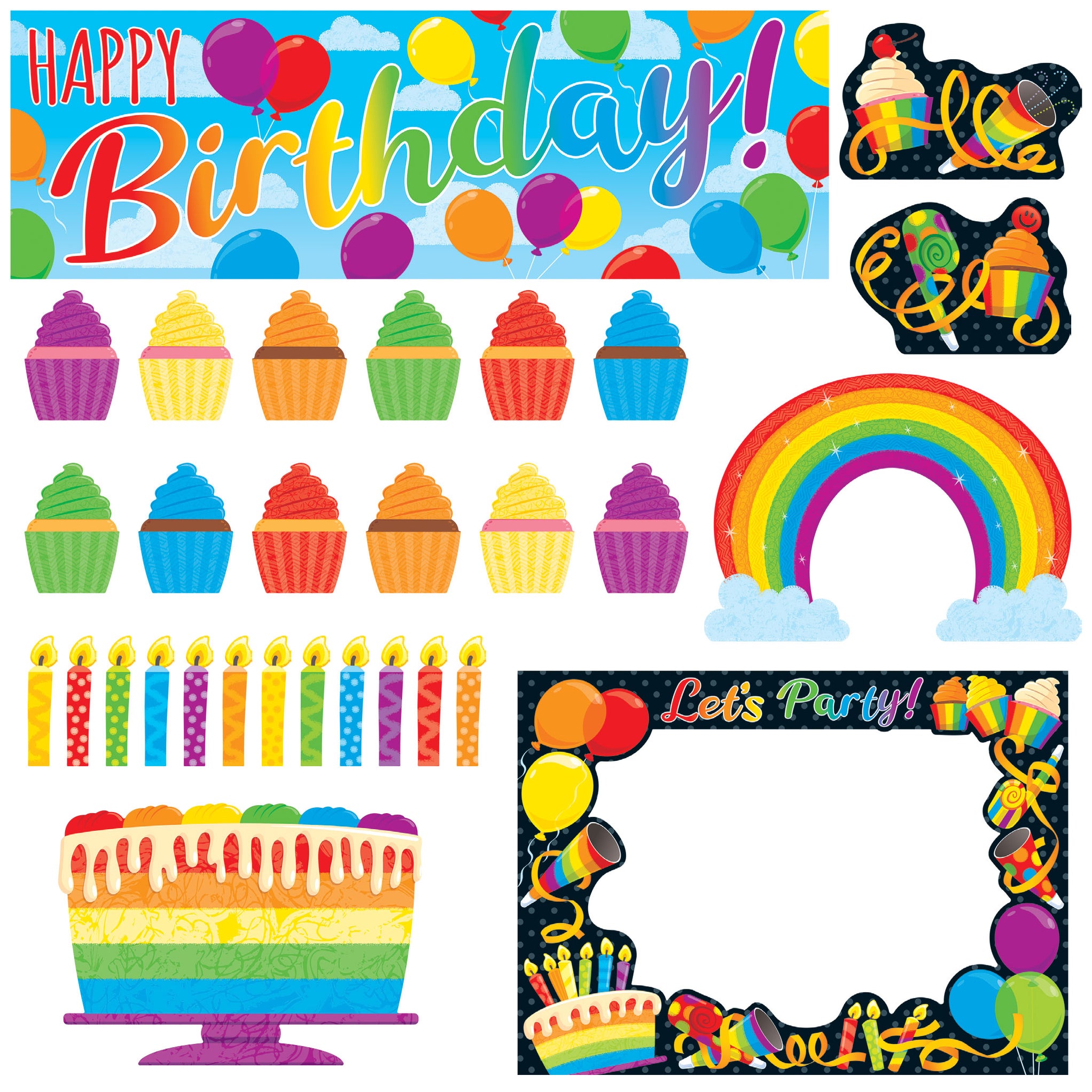 Rainbow Birthday Party Decorations | TREND enterprises, Inc.