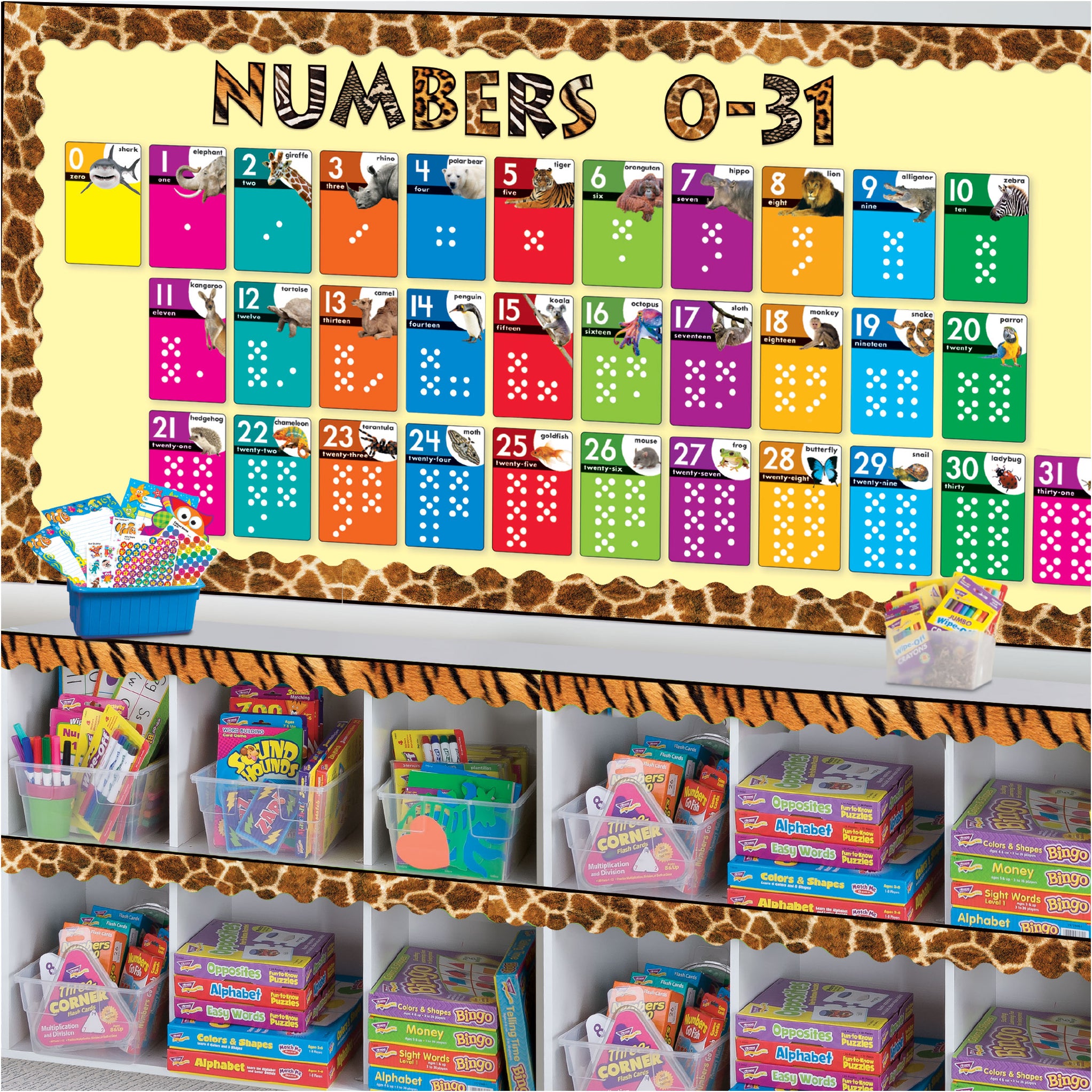 Animal Number Counting Cards 0-31 | TREND enterprises, Inc.